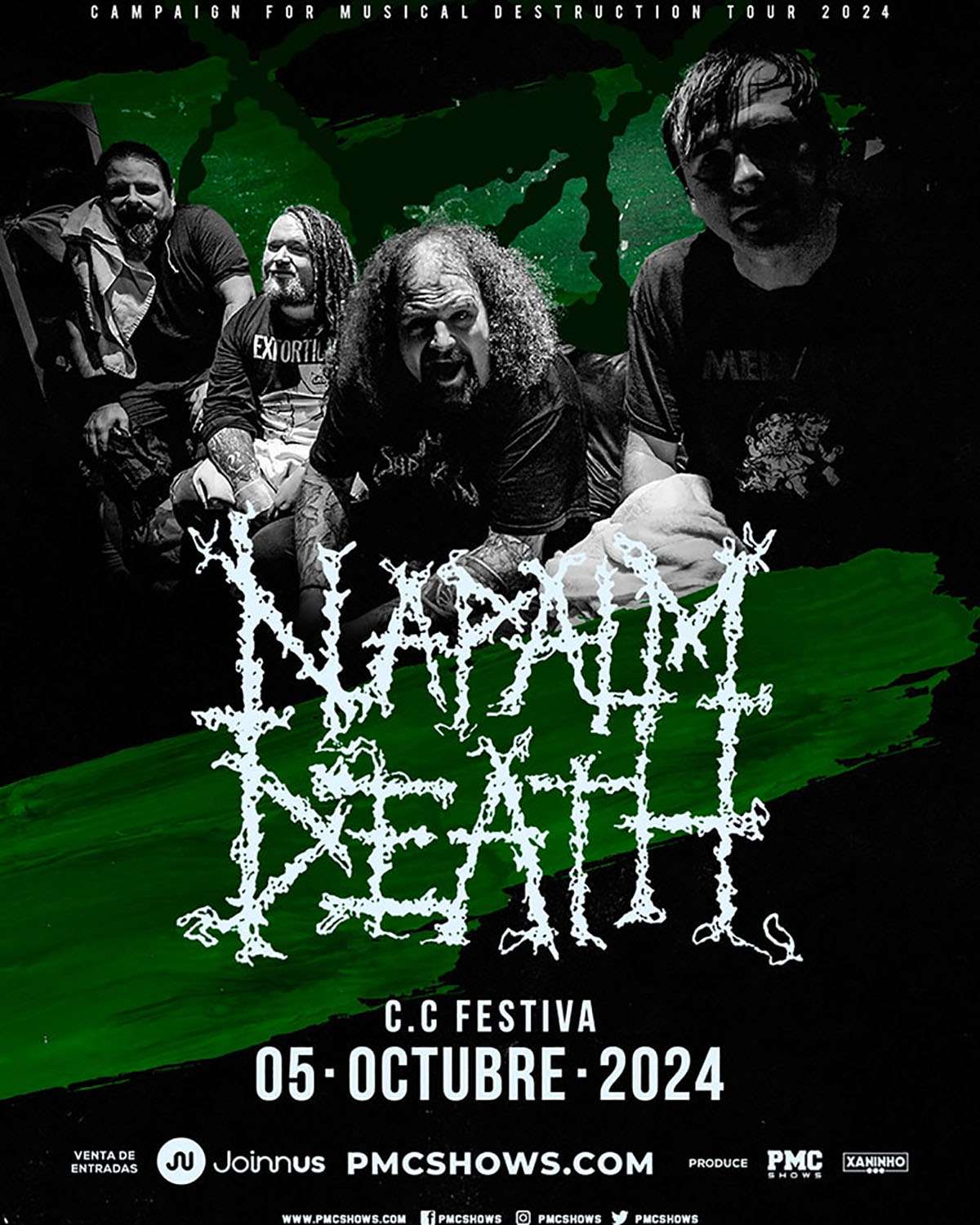 Napalm Death retorna a Lima en octubre en gira por Latinoamérica | Guerreros del Metal