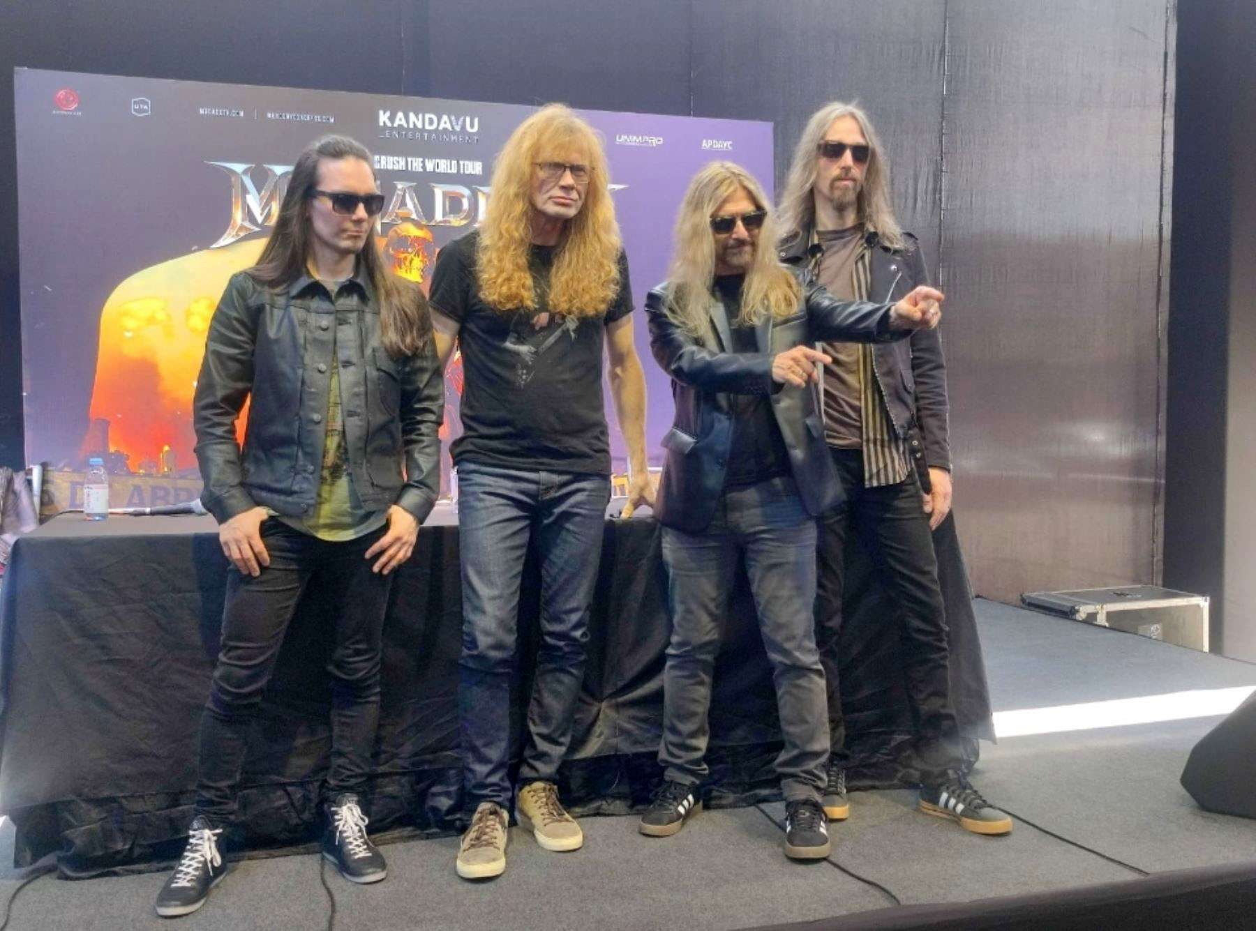 Megadeth en Lima: Así fue la conferencia de prensa de Dave Mustaine y ...